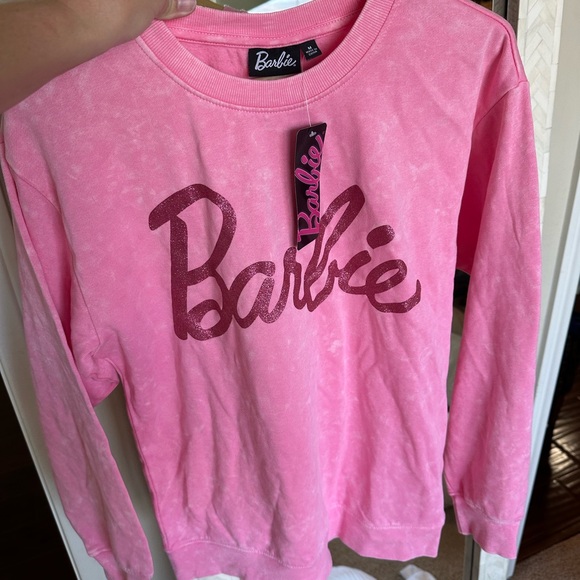 Barbie | Tops | Barbie Nwt Bright Pink Womans Pullover Hoodie | Poshmark